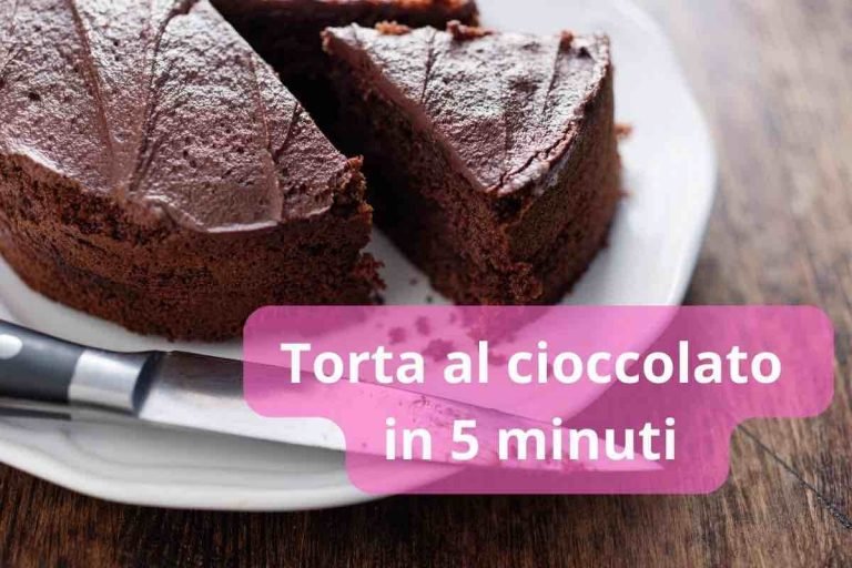 Torta al cioccolato pronta in 5 minuti: la ricetta di nonna Silvi