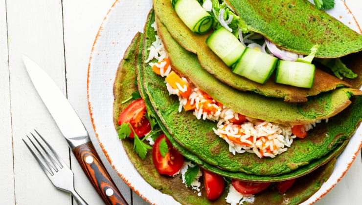 Benvenuta primavera, accogliamola con le crepes verdi! Ripiene così ...